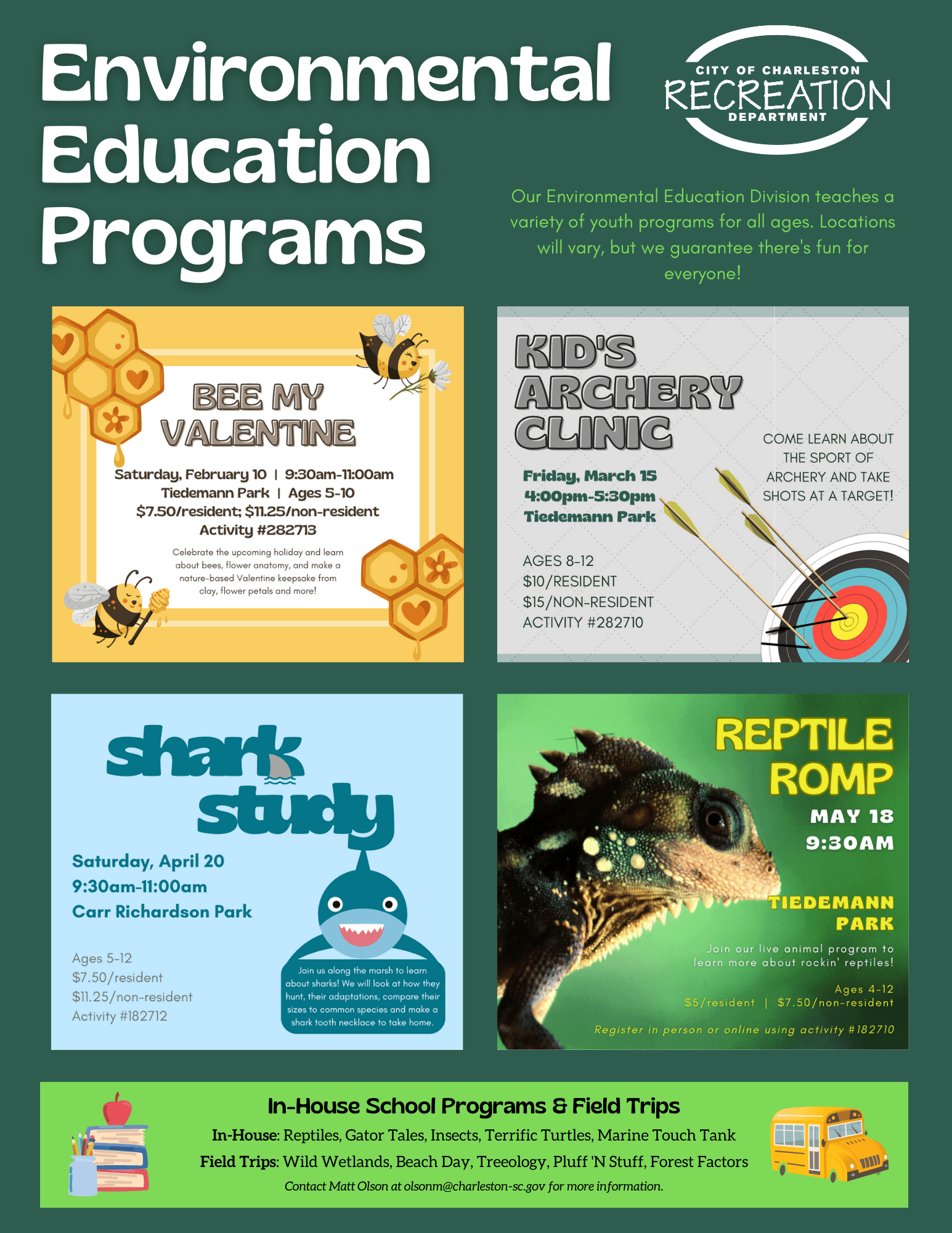 Environmental Education | Charleston, SC - Official Website